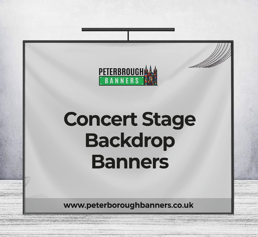 Concert Stage Backdrop Banners Same Day & Next Day Printing Peterborough